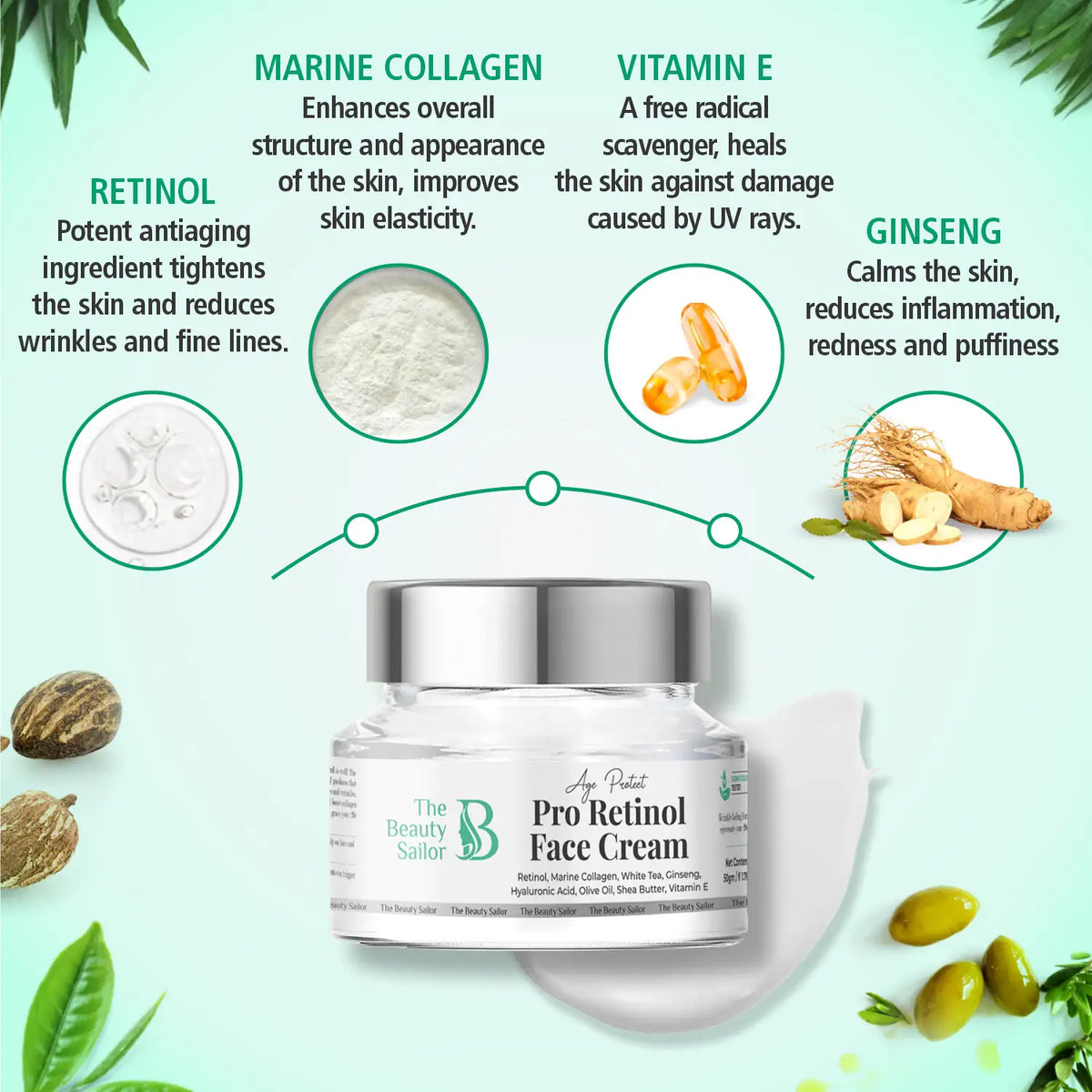 Pro Retinol Face Cream for Wrinkle Reduction:The Beauty Sailor